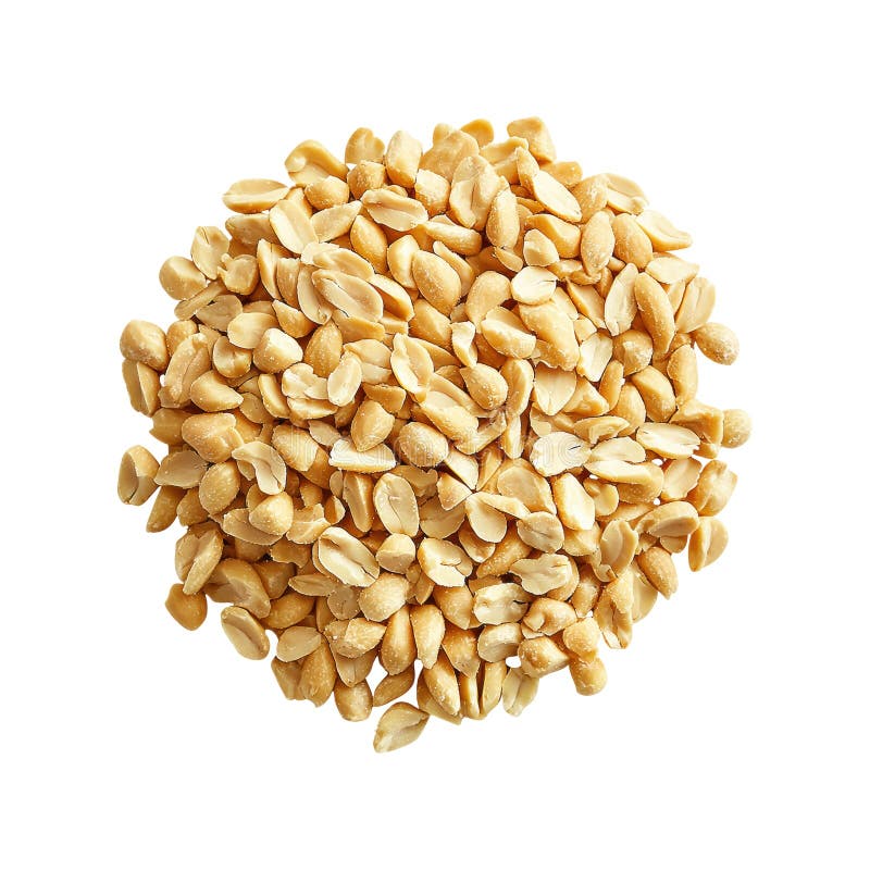 Pile of Shelled Peanuts. Nutritious Snack and Protein Source Isolated ...