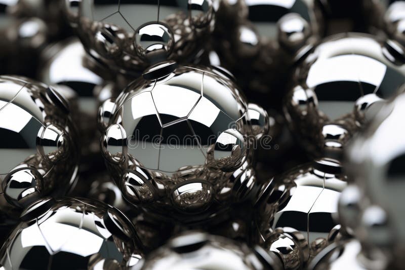 A Pile of Shiny Metal Balls, Great for Industrial Concepts Stock Image ...