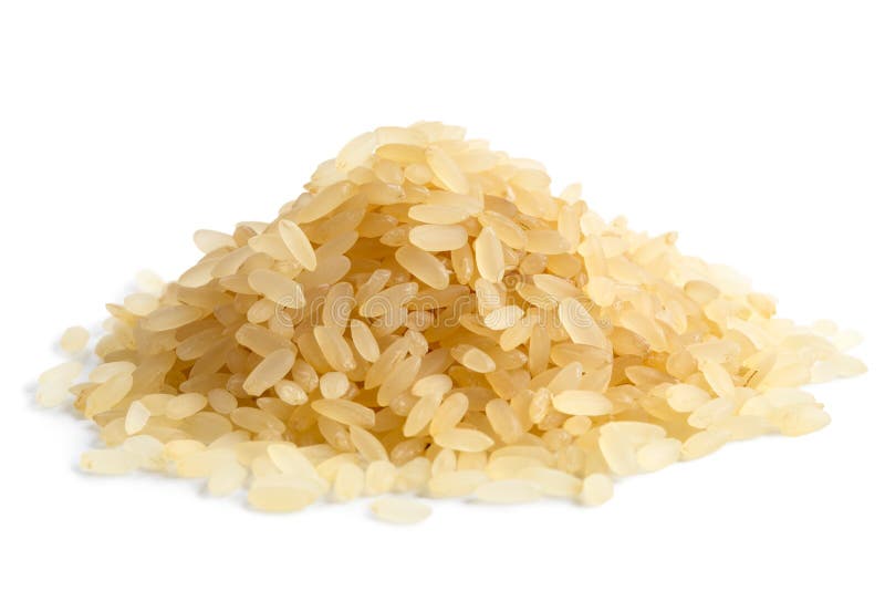 Pile of Short Grain Parboiled Rice. Stock Photo - Image of diet, heap ...