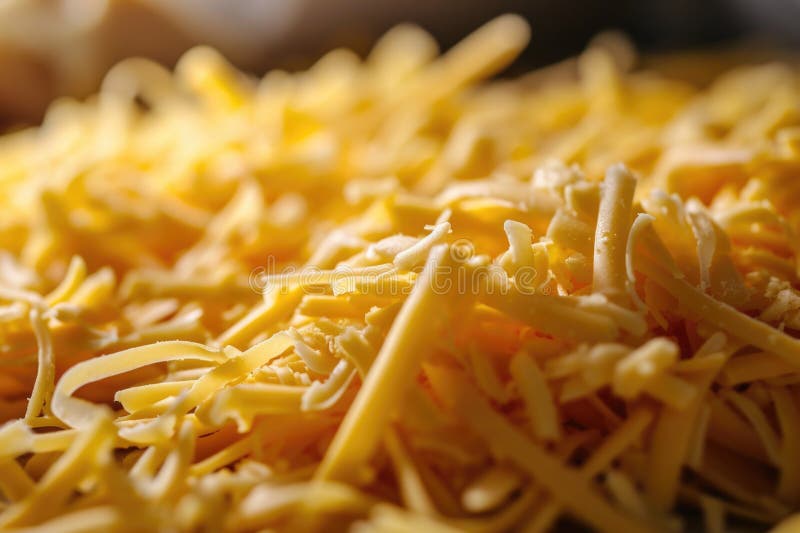 A Pile of Shredded Cheese Sitting on Top of a Table. Suitable for Food ...