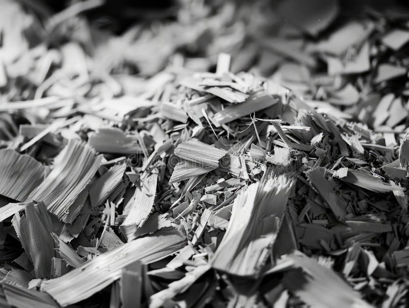 Pile of Shredded Materials stock image. Image of trash - 366938011