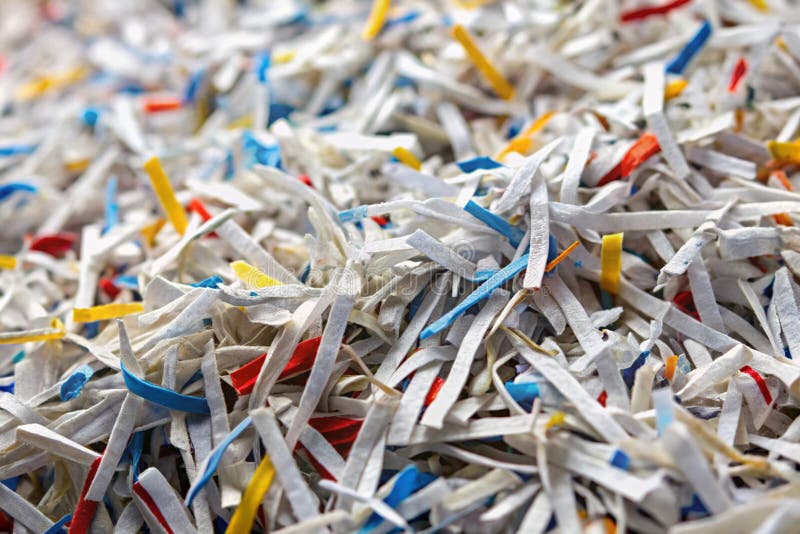 Pile of shredded paper stock illustration. Illustration of background ...