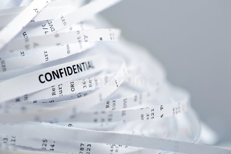 Pile of Shredded Paper - Confidential Stock Image - Image of horizontal ...
