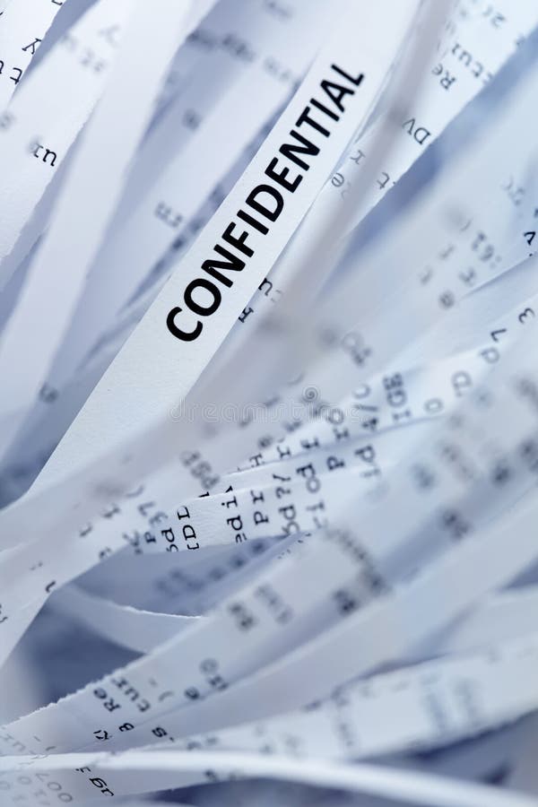 Pile of Shredded Paper - Confidentiality Stock Photo - Image of focus ...