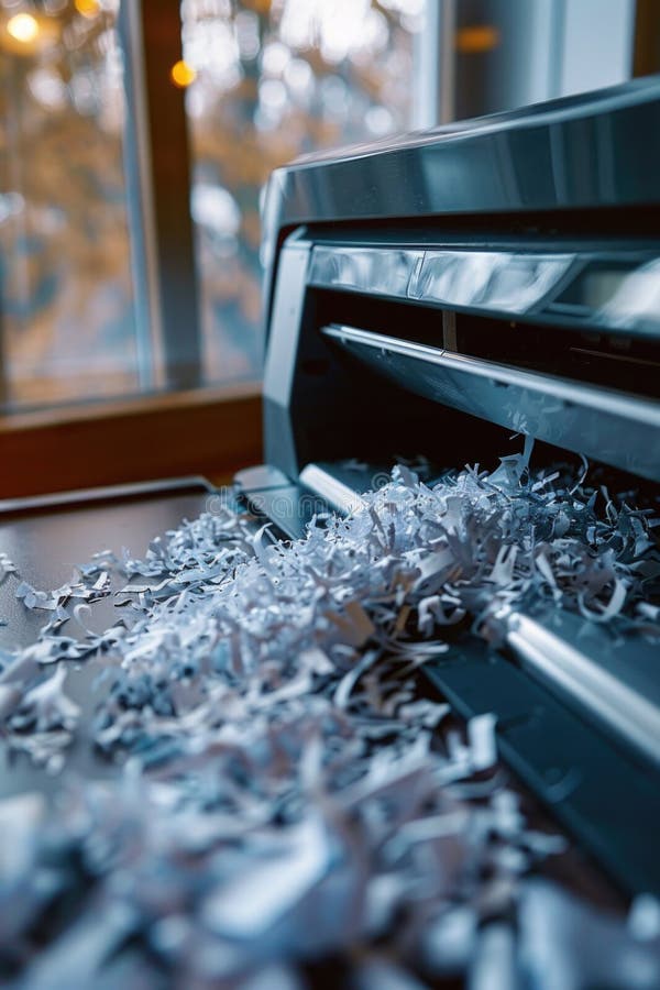 A Pile of Shredded Paper Sits on Top of a Table, Great for Use in ...