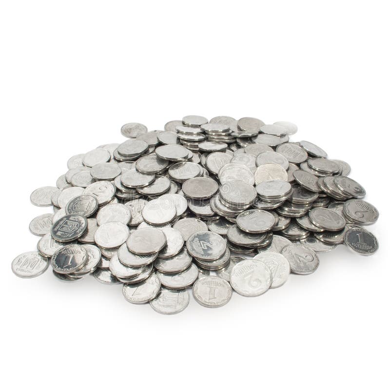 Pile of coins small change stock image. Image of dollar - 119971511