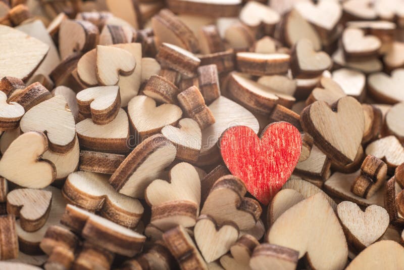 Pile of small heart stock photo. Image of paint, heart - 128391680