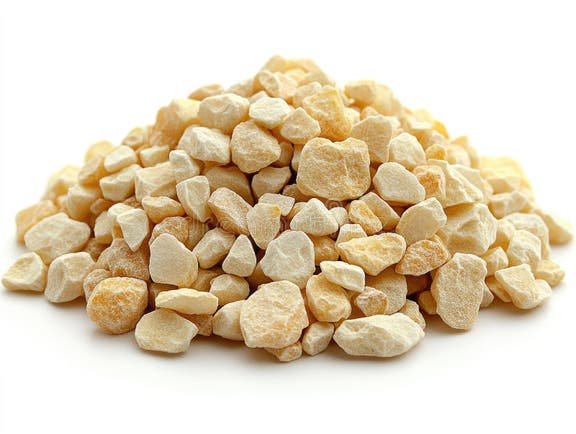 Pile of Dried Kashk (Qurut) Isolated on White Background Stock ...