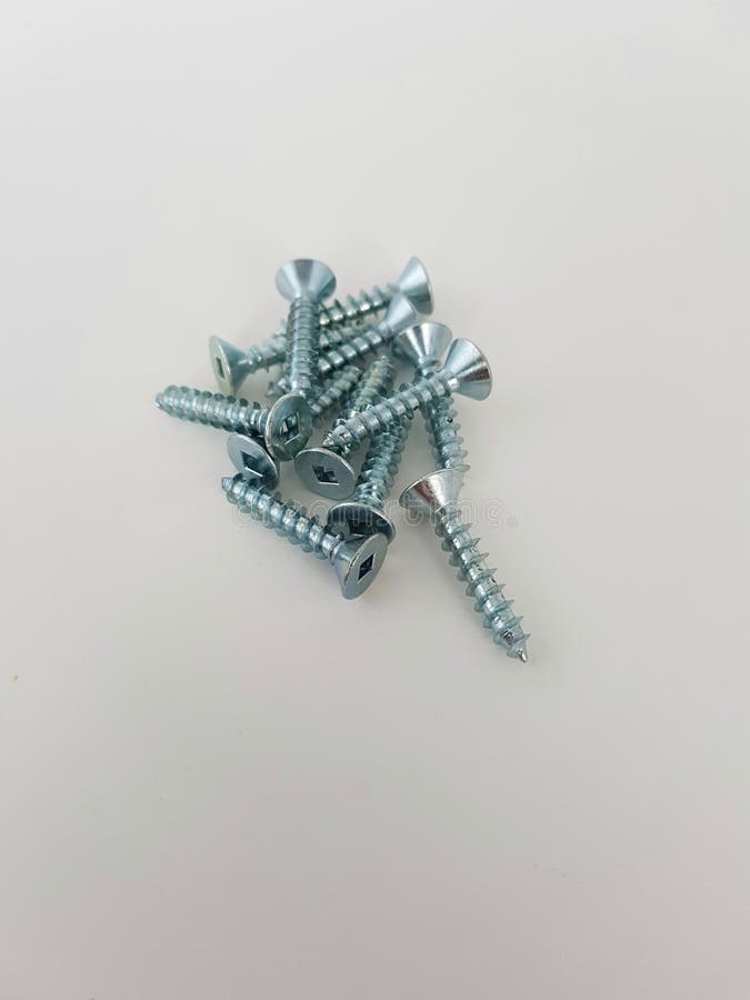 Pile of Small Screws Closeup Stock Photo - Image of structure ...