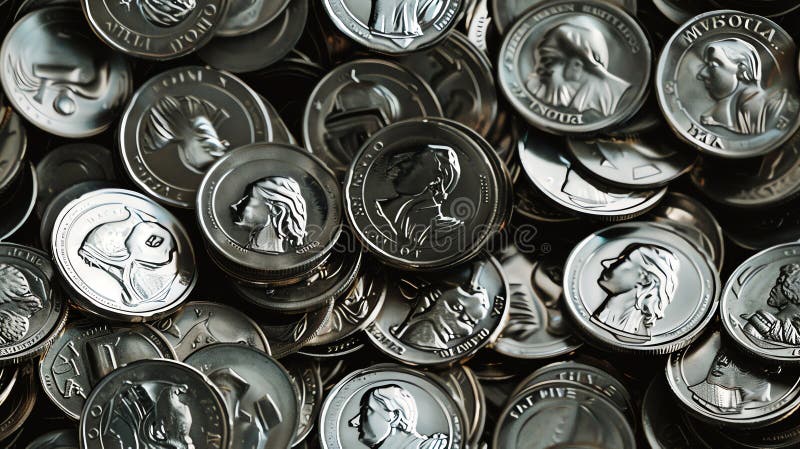 A Pile Small Stack of Fantasy Copper Stock Illustration - Illustration ...