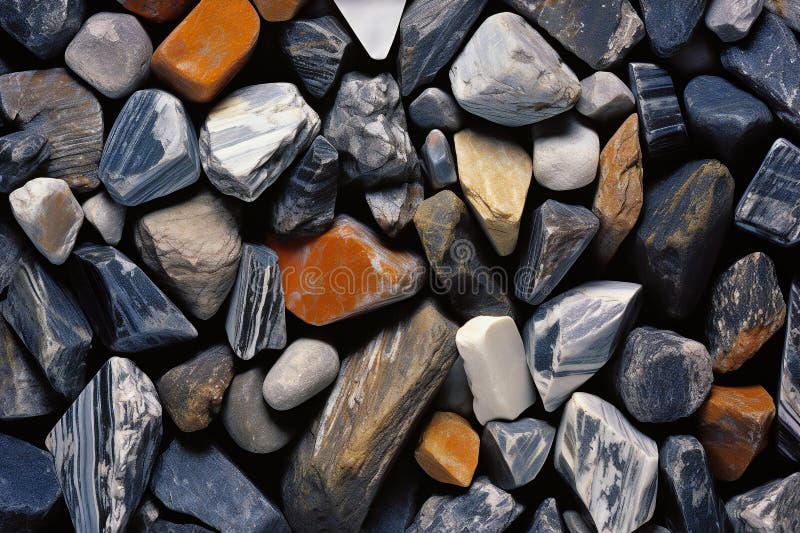 Pile of Small Stones of Different Colors and Sizes As Background ...