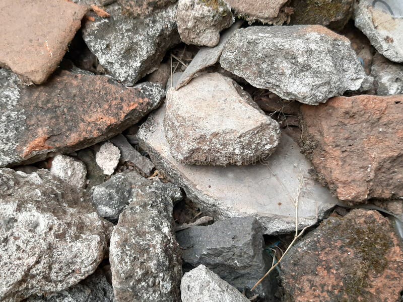 Pile of small stones stock image. Image of gray, building - 222383917