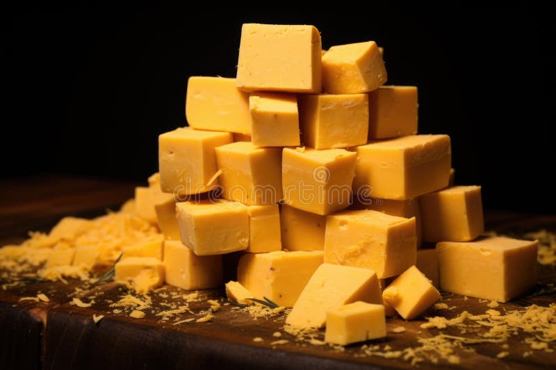 Pile of Smoked Cheese Blocks Stock Photo - Image of food, gourmet ...
