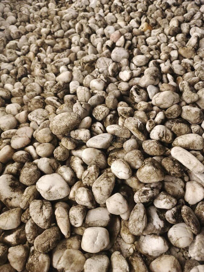 Pile of Smooth Pebbles with Unique Patterns for Background or Design ...