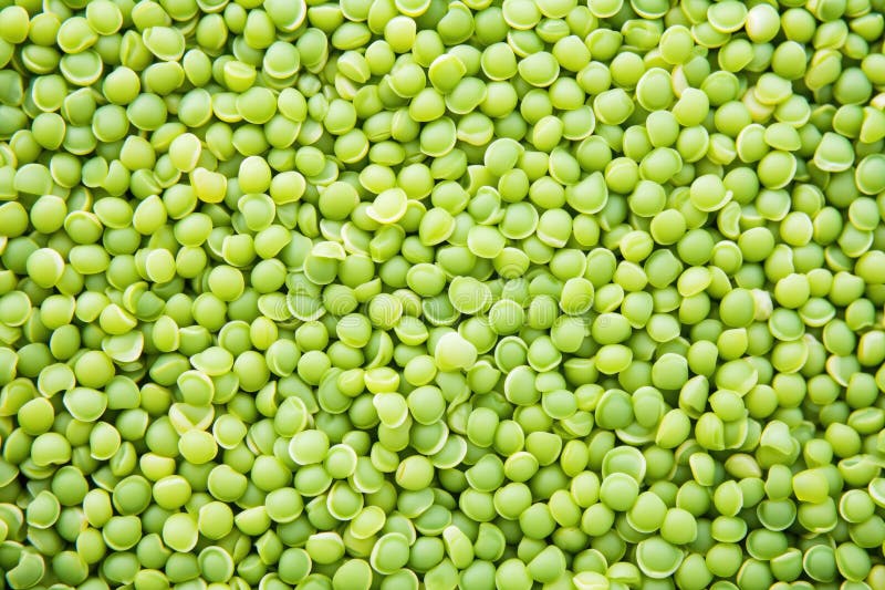 Pile of Smooth, Round Green Peas Tightly Packed Stock Illustration ...