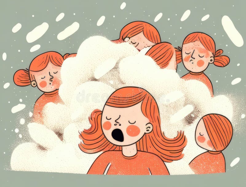 A Pile of Snow and Children Cavorting at a Winter Wonderland. AI ...