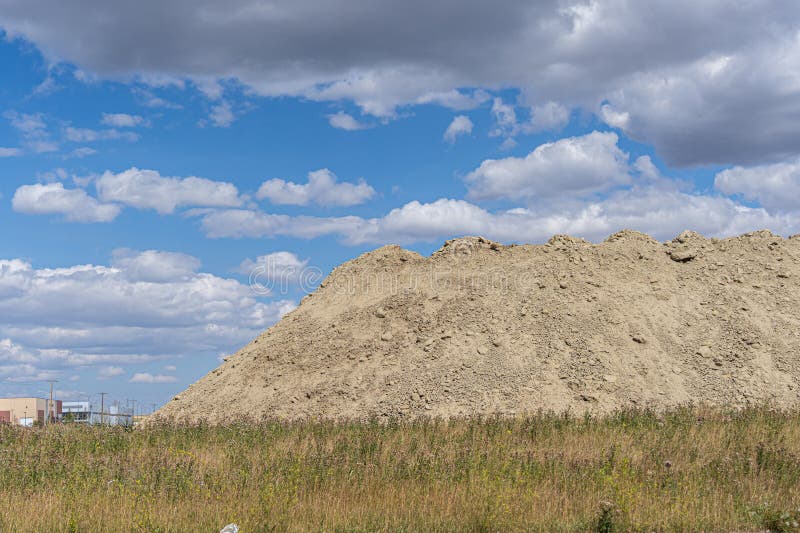 Pile of Soil Earth at a Construction Building Site Stock Photo - Image ...