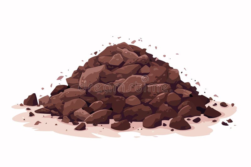 Pile of Soil Stock Image Isolated Vector Style Stock Vector ...