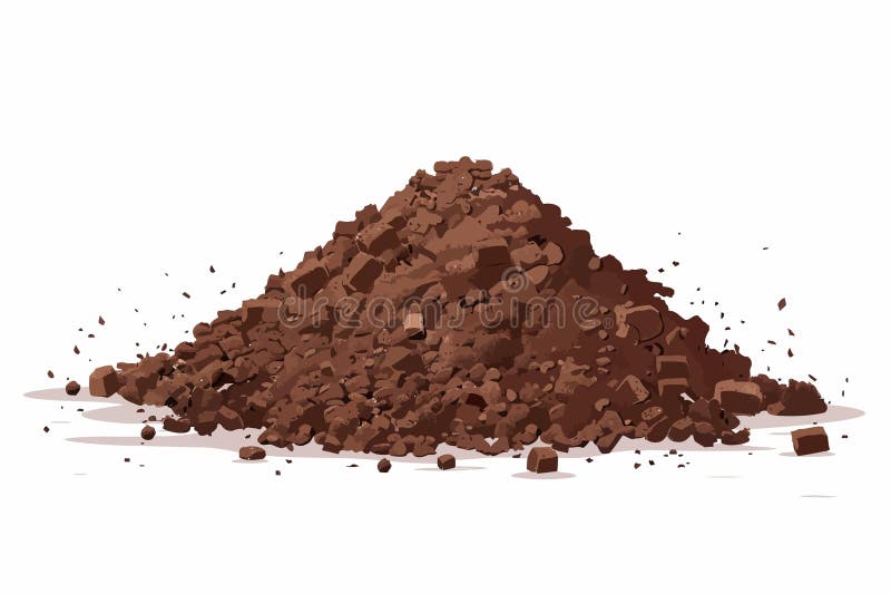 Pile of Soil Stock Image Isolated Vector Style Stock Vector ...