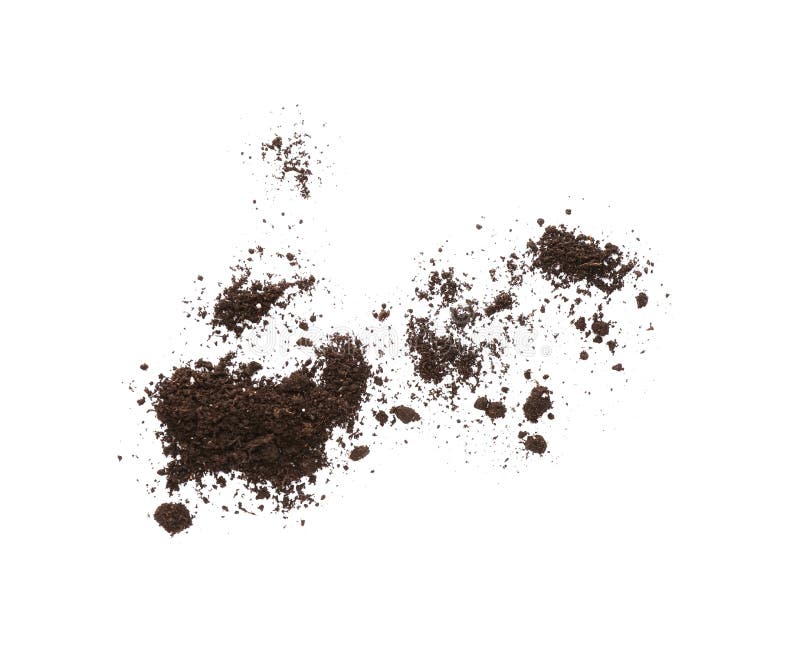 Pile of Soil on White Background, Top View. Fertile Ground Stock Photo ...
