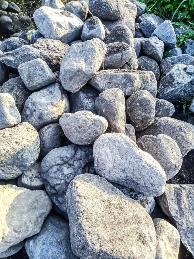 Pile Some Rocks that Will Be Used To Build the Foundation of the House ...