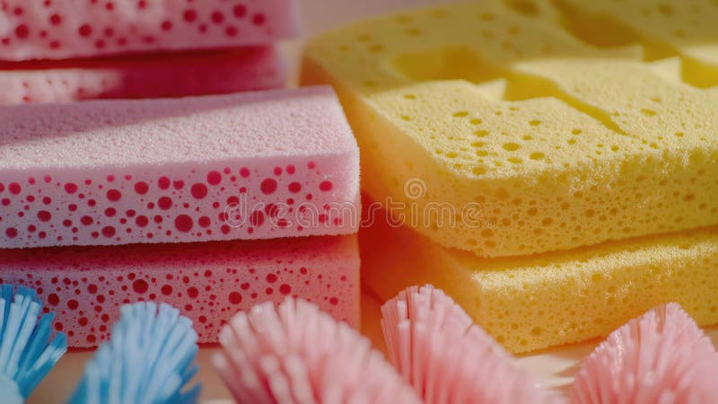 A Pile of Sponges Stacked on Top of Each Other Stock Photo - Image of ...
