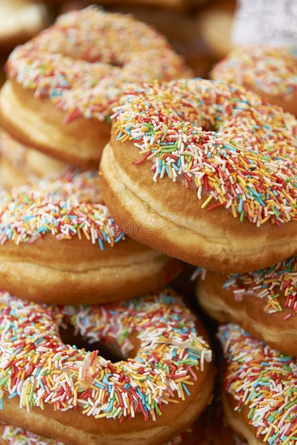 Sprinkle Donuts stock image. Image of covered, sprinkled - 29837609