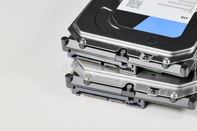 Pile or Stack of HDD, Hard Disk Drives 3.5" High Density Standard ...