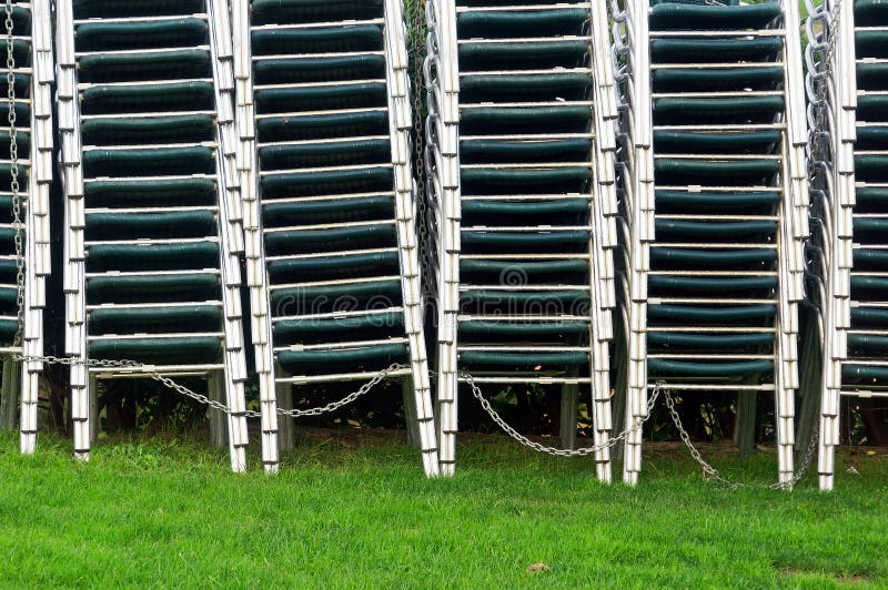 Pile of stacked chairs stock image. Image of pattern - 48584905