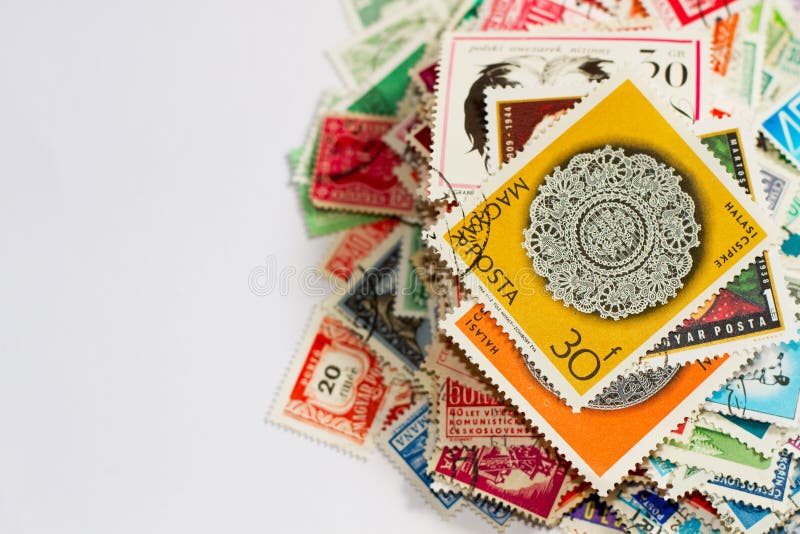Postage Stamps of Different Countries Editorial Stock Photo - Image of ...