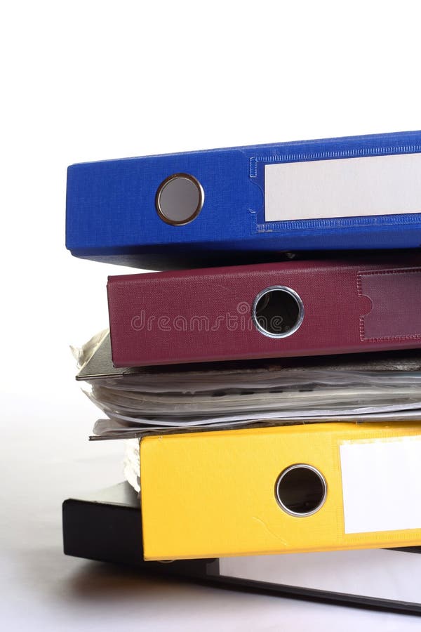Pile of folders stock image. Image of binder, save, business - 138529749