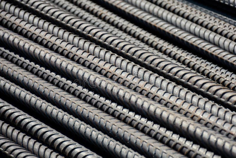 Pile Of Industrial Steel Bar. Stock Image - Image of abstract, stack ...