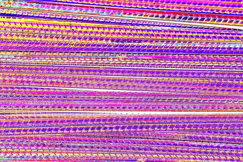 Pile of Steel Reinforcement. Pile of Steel Bars for Use in Construction ...