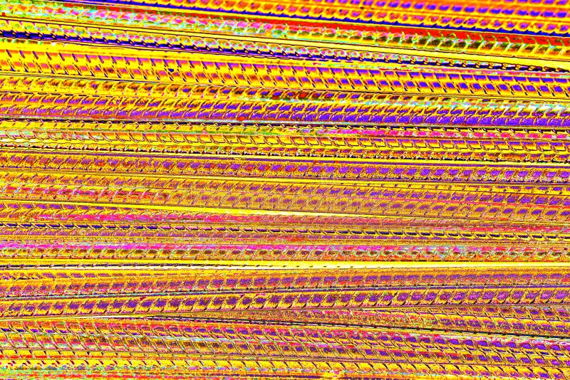 Pile of Steel Reinforcement. Pile of Steel Bars for Use in Construction ...