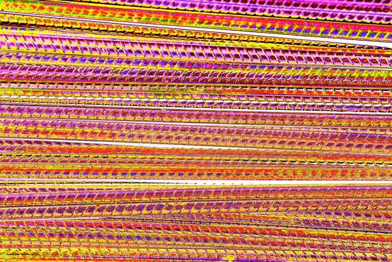 Pile of Steel Reinforcement. Pile of Steel Bars for Use in Construction ...