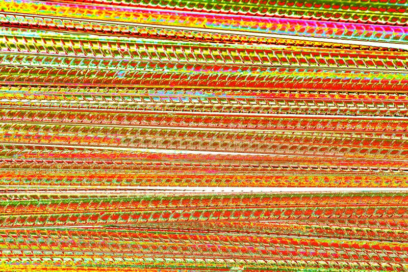 Pile of Steel Reinforcement. Pile of Steel Bars for Use in Construction ...