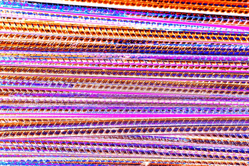 Pile of Steel Reinforcement. Pile of Steel Bars for Use in Construction ...