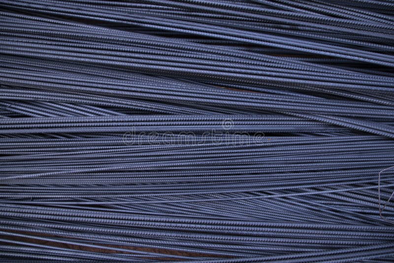 Pile of Steel Wire for Construction Work. Close-up Stock Image - Image ...