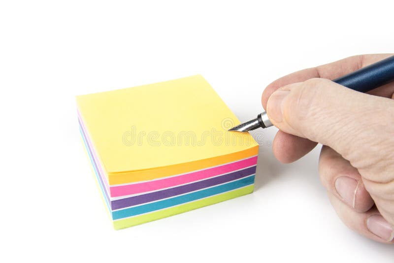 Pile of Sticky Notes stock photo. Image of message, abstract - 23114948