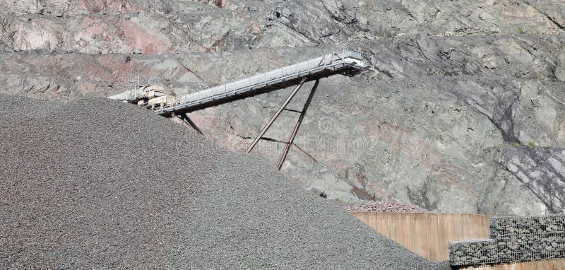 Pile of Stone from Open Pit Mine for Mining of Minerals and ...