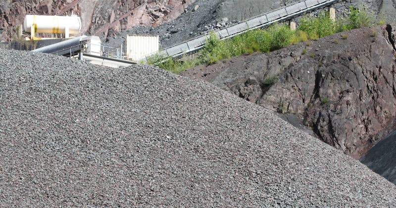 Pile of Stone from Open Pit Mine for Mining of Minerals and ...