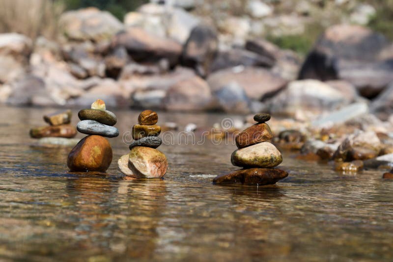 River With A Pile Of Large Smooth Stones And Pebbled Shores The ...