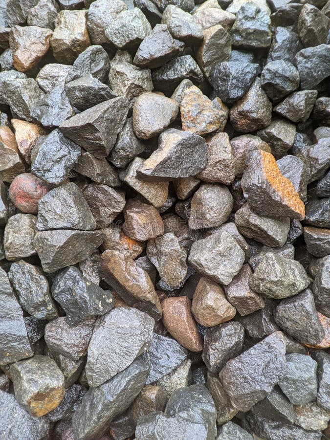 Pile of Stones, Close-up. Texture of Stones. 2 Stock Photo - Image of ...