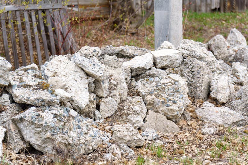 Stones on the Ground for Construction Work, Raw Materials for ...
