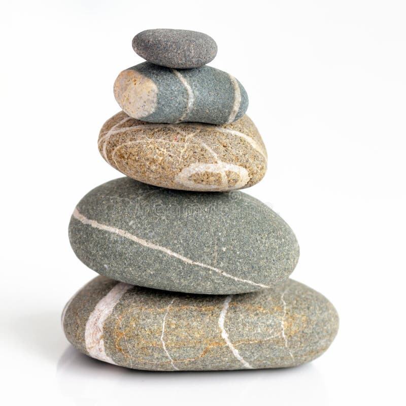 Pile Of Rocks White Background