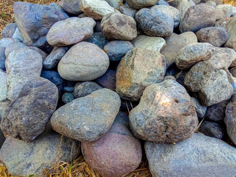 A pile of stones stock image. Image of material, beach - 349618211