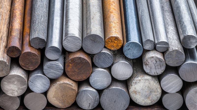 A Pile of Sturdy Steel Bars, Essential Construction Material for ...