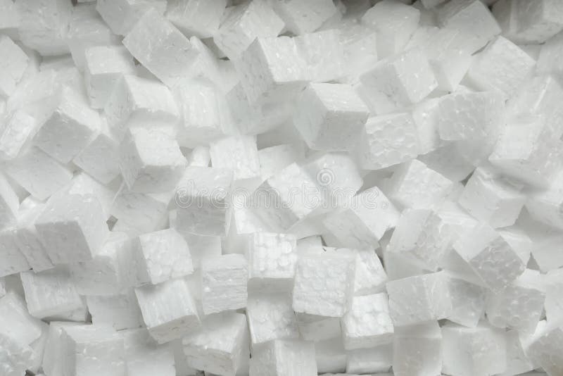 Pile of Styrofoam Cubes As Background, Closeup Stock Image - Image of ...