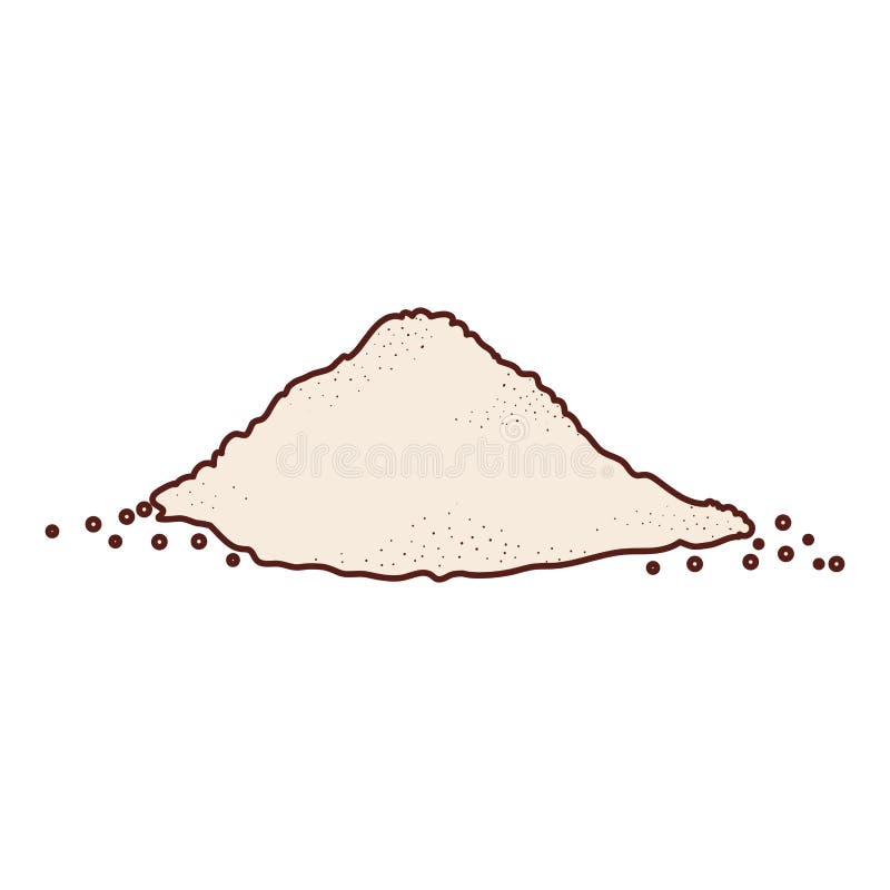 Pile of sugar icon stock vector. Illustration of product - 79901581