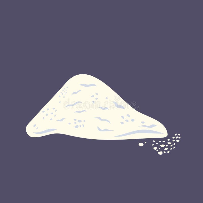 Pile of Sugar or Salt Vector Illustration Stock Vector - Illustration ...